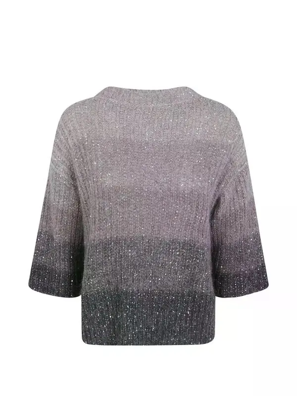 D.exterior Sequin-embellished Sweater