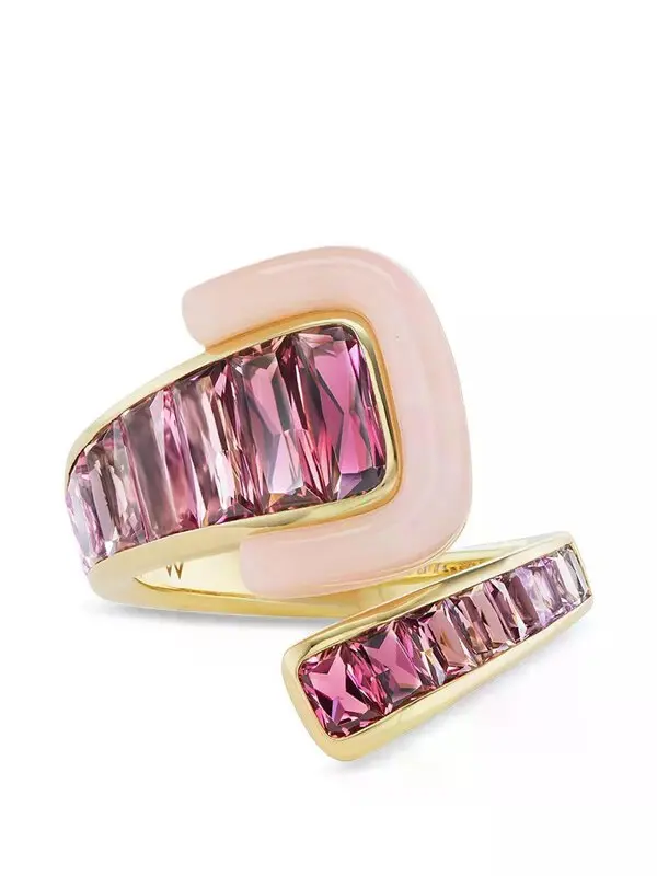 EMILY P. WHEELER 18k Yellow Buckle Tourmaline And Opal Ring - Gold