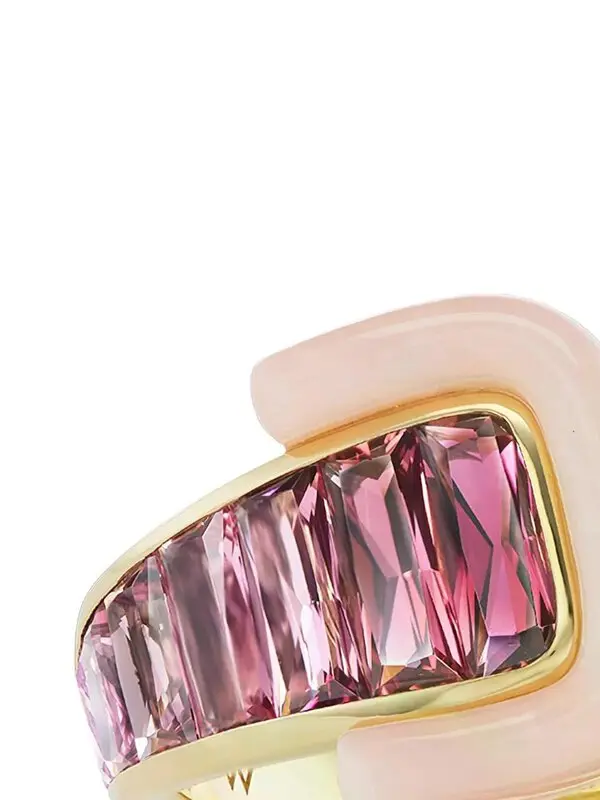 EMILY P. WHEELER 18k Yellow Buckle Tourmaline And Opal Ring
