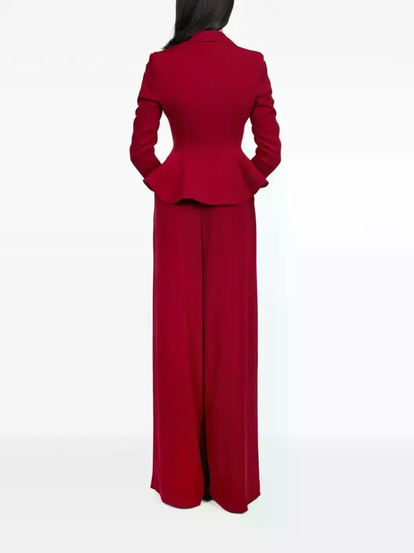 ARAFTU Arafatu Peplum Shawl-lapel Jumpsuit
