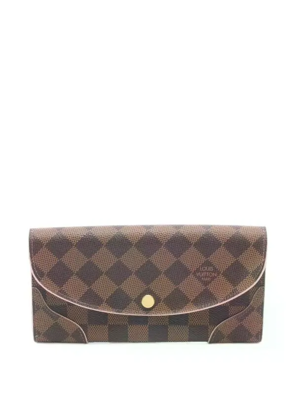 LOUIS VUITTON 2018 Damier Ebene Kaisa Wallet - Brown