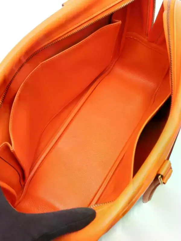 Hermès 1998 32 Plume Handbag - Orange