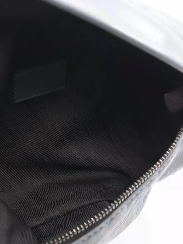 LOUIS VUITTON Monogram Shadow Leather Discovery Belt Bag - Blue