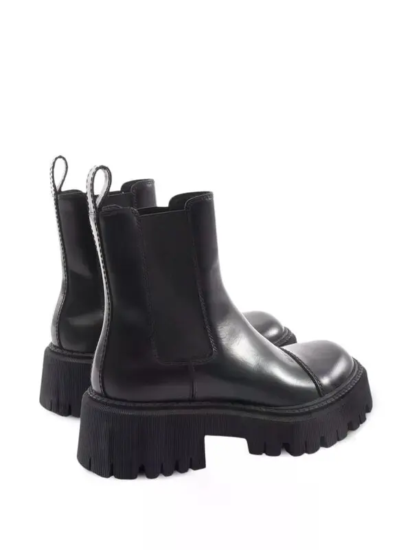 Balenciaga Round Toe Lug Sole Chelsea Boots