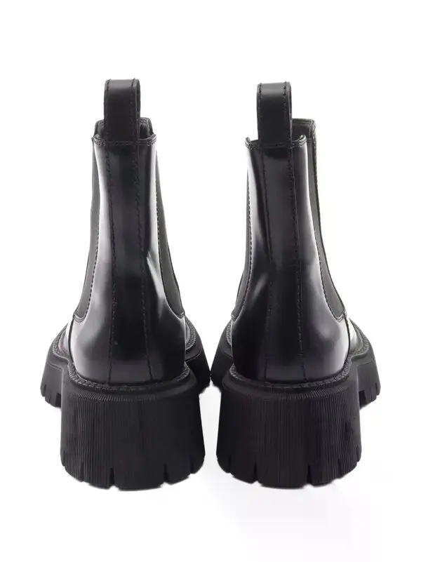 Balenciaga Round Toe Lug Sole Chelsea Boots