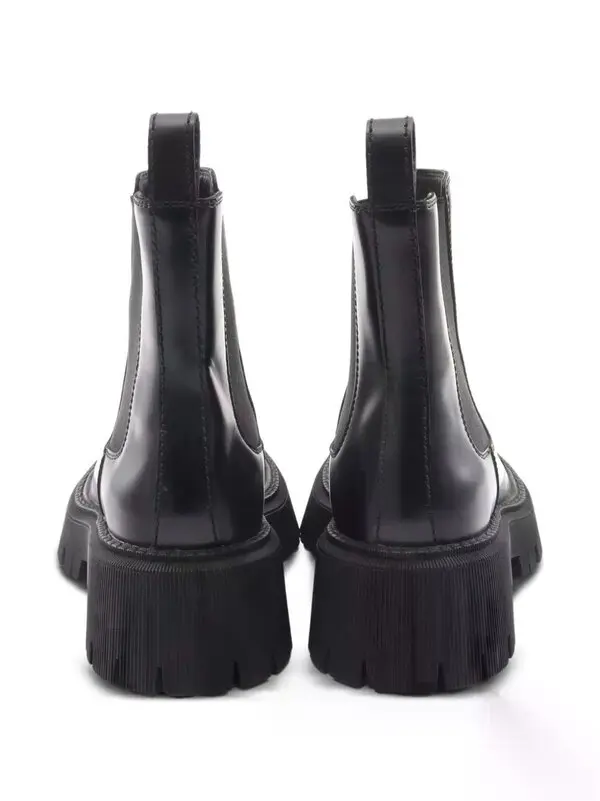 Balenciaga Round Toe Lug Sole Chelsea Boots