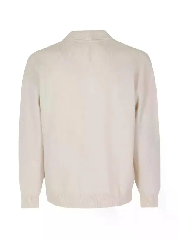 ROBERTO COLLINA Skipper-collar Wool Sweater