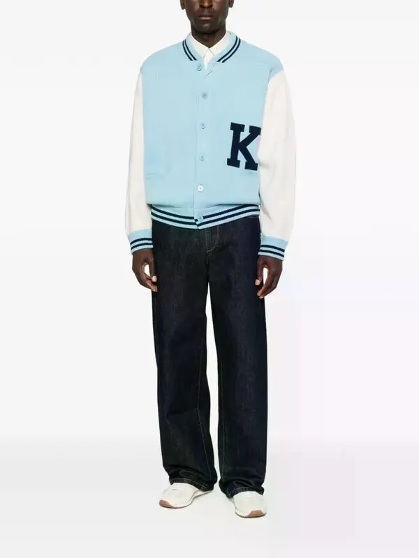 Kenzo Varsity Logo-embroidered Cardigan