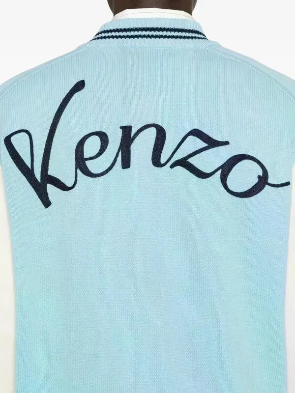 Kenzo Varsity Logo-embroidered Cardigan
