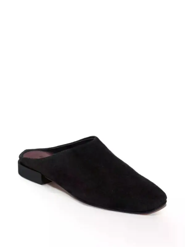 Bernardo Porto Square-toe Mules - Black