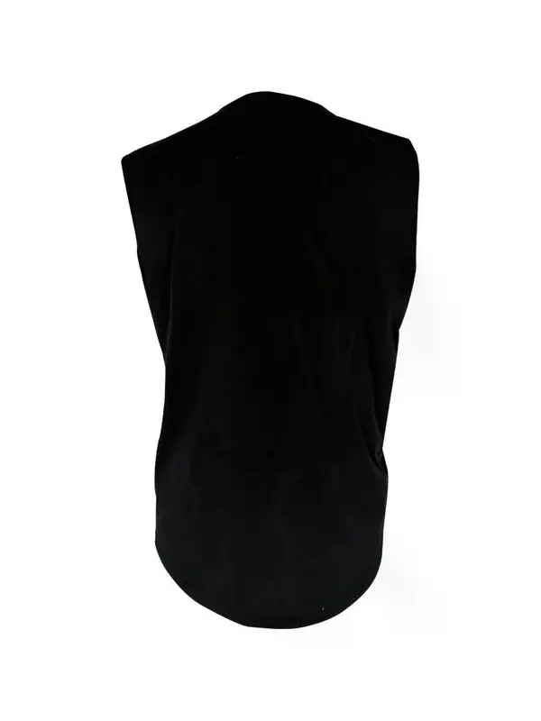 Balmain Sleeveless Logo Print Top