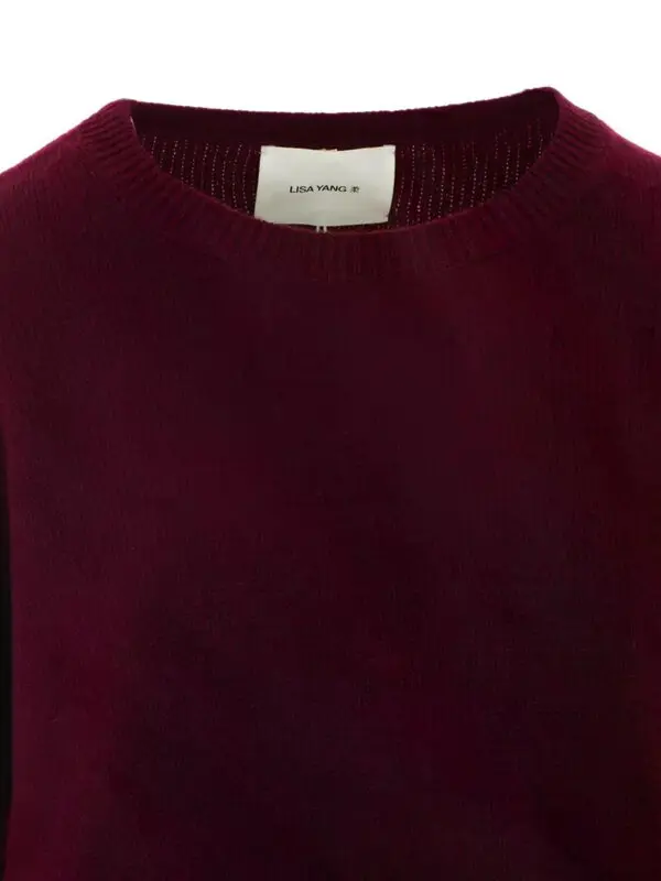 LISA YANG Mila Crew-neck Sweater - Red