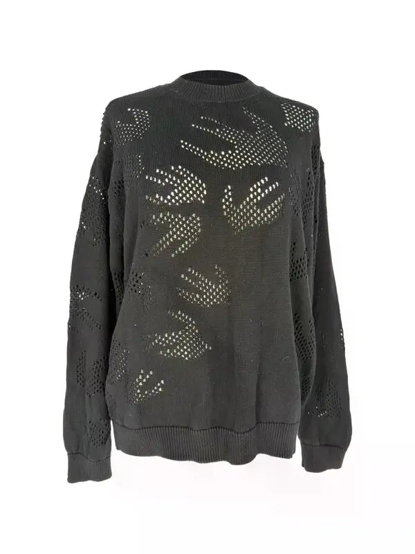 Alexander McQueen Pointelle Swallow Sweater