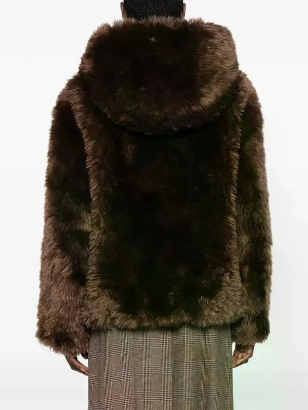 P.a.r.o.s.h Faux Fur Hooded Jacket