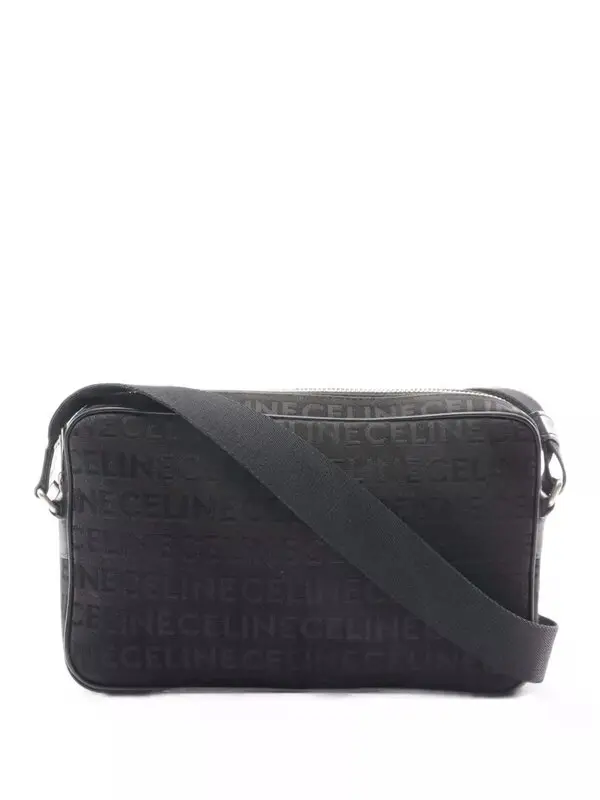 Celine Embroidered Logo Shoulder Bag