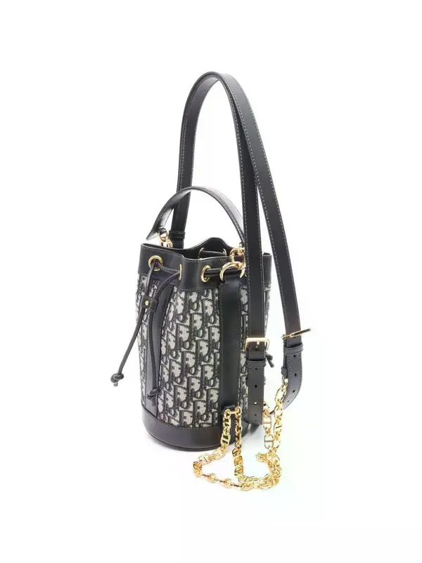Dior Oblique Canvas Bucket Bag - Blue