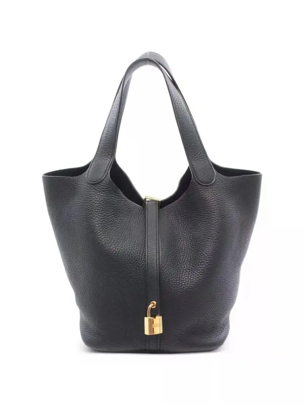 Hermès 2022 Mm Picotin Lock Tote Bag - Black