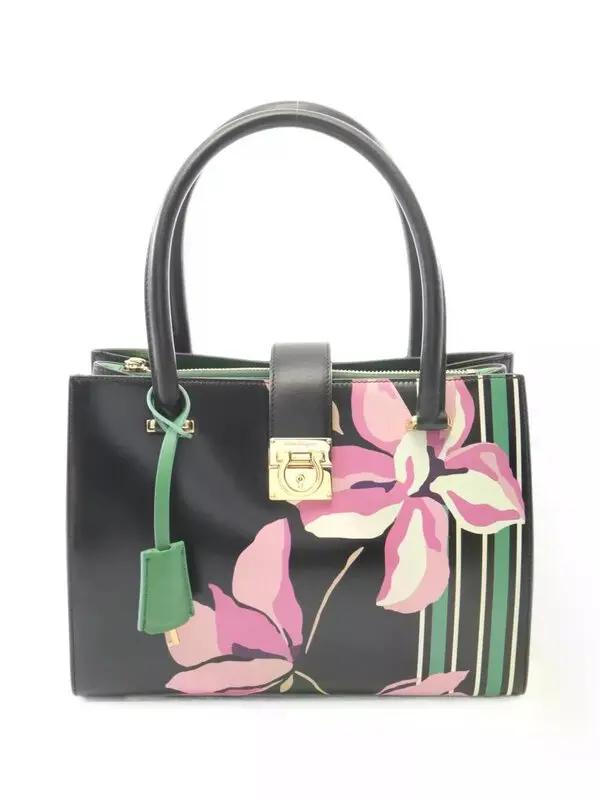 FERRAGAMO Gancini Flower Handbag