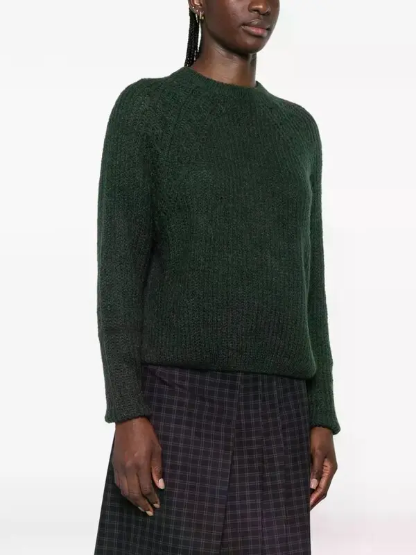 I BLUES Raglan Sleeve Chunky Knit Sweater