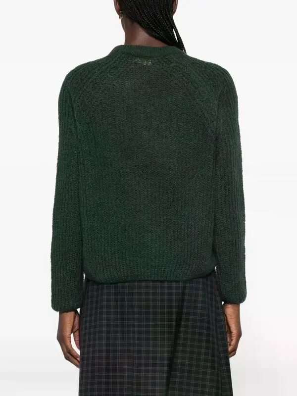 I BLUES Raglan Sleeve Chunky Knit Sweater