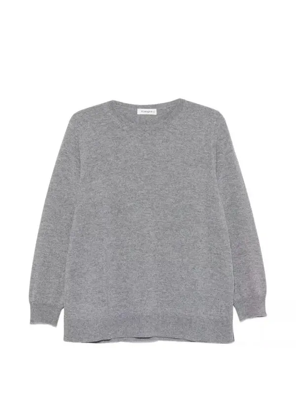 KANGRA Fine-knit Crew-neck Sweater