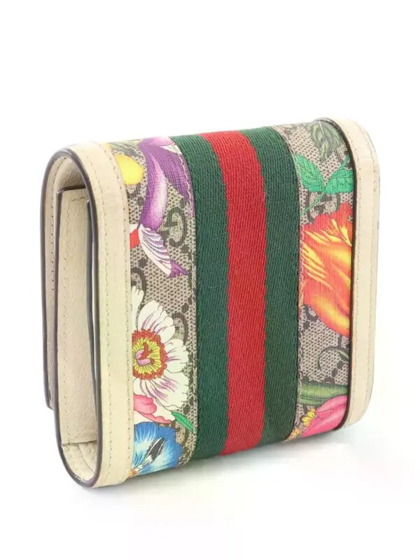 Gucci 2000s Ophidia Gg Floral Wallet