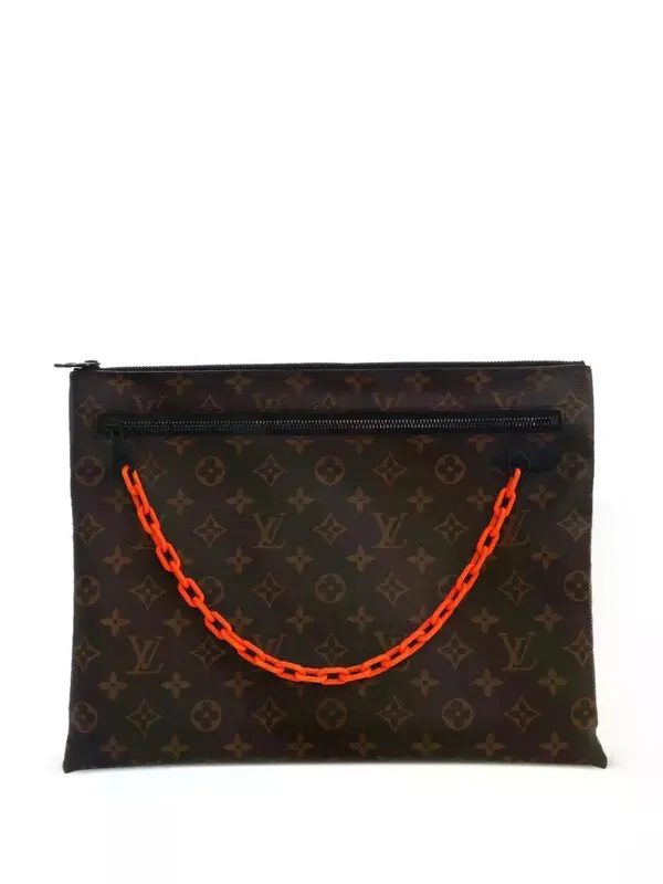 LOUIS VUITTON Monogram Pochette Clutch Bag - Brown
