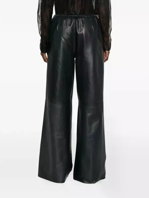 FORTE_FORTE Wide-leg Leather Trousers
