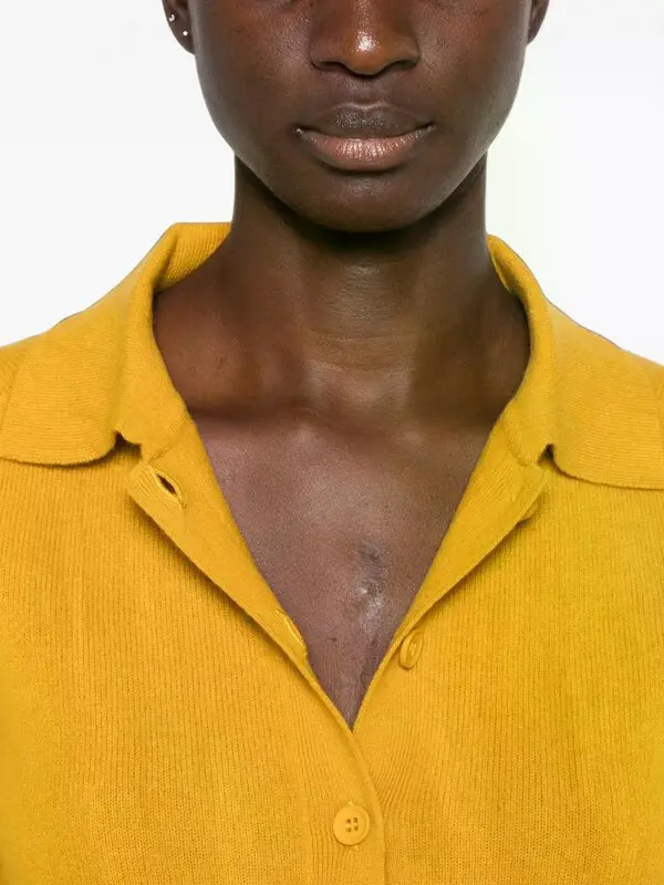 I BLUES Button-up Collared Cardigan