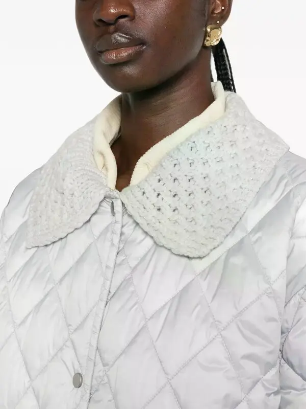 Fabiana Filippi Quilted Knit-collar Coat