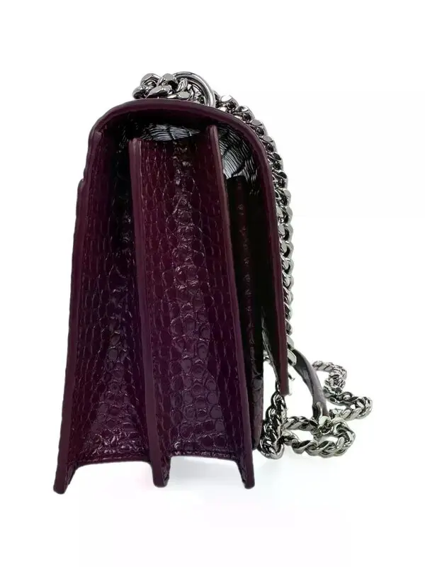 Saint Laurent Sunset Crocodile-embossed Shoulder Bag