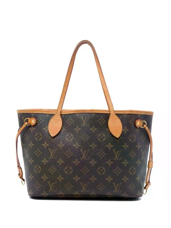 LOUIS VUITTON Monogram Neverfull Pm Tote Bag - Brown