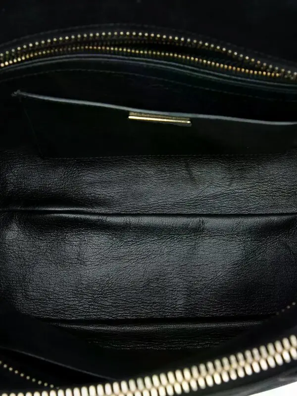 Prada Saffiano Cuir Triple Zip Dome Top Handle Bag