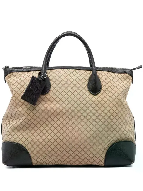 Gucci Diamante Canvas Travel Bag