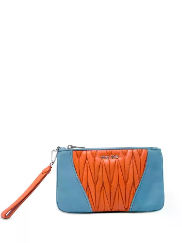 Miu Miu Bicolor Matelasse Nappa Clutch Bag