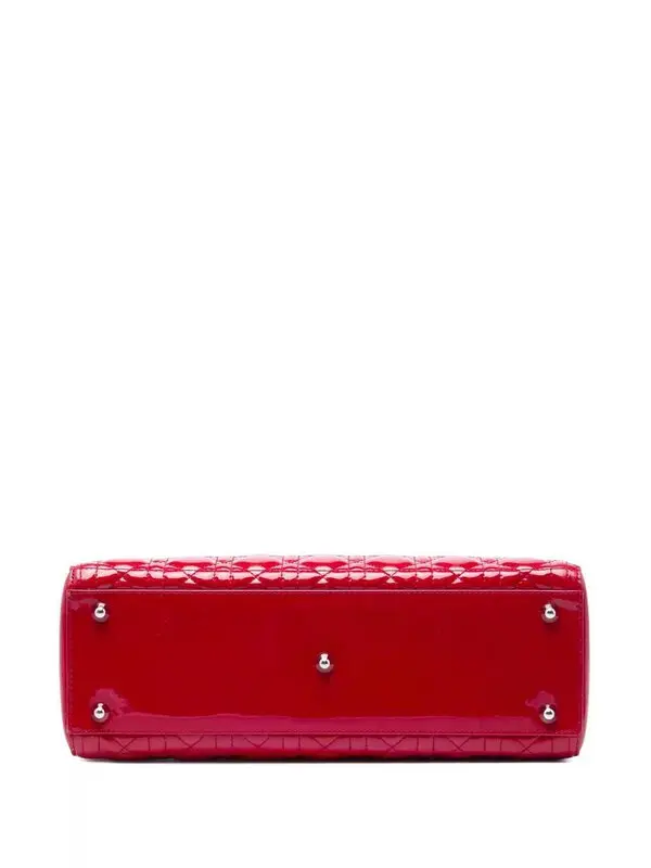 Dior 2012 Large Patent Cannage Lady Satchel