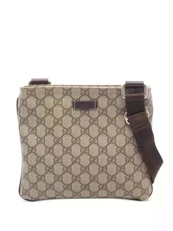 Gucci Gg Supreme Monogram Shoulder Bag - Neutrals