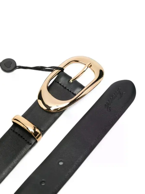 TWINSET Leather Oval-buckle Belt