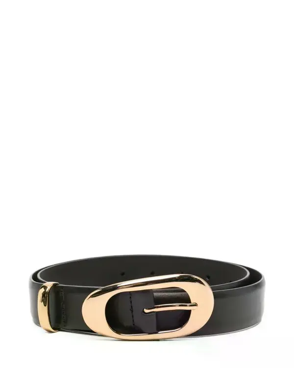 TWINSET Leather Oval-buckle Belt - Black