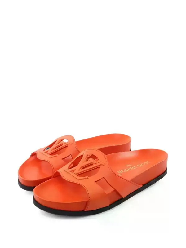LOUIS VUITTON Isola Circle Flat Sandals - Orange