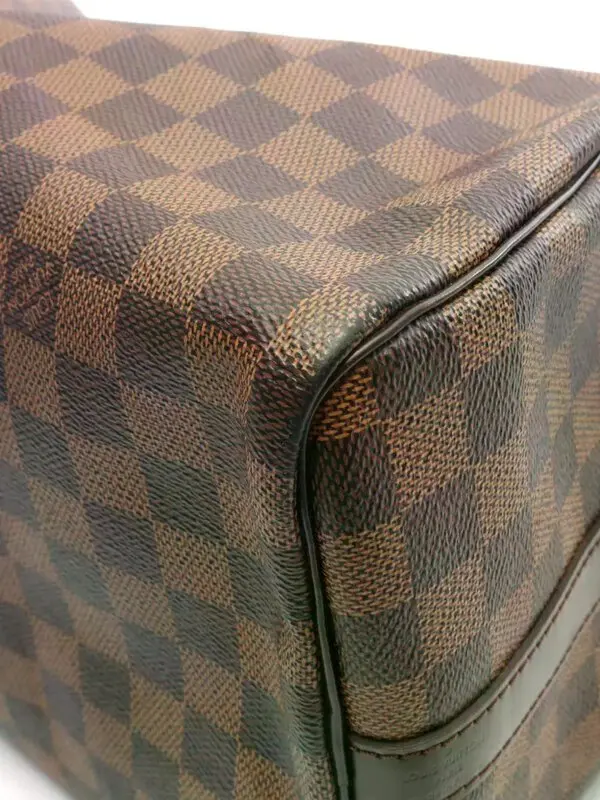 LOUIS VUITTON Speedy Bandoulière Damier Ebène Tote Bag - Brown
