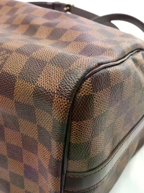 LOUIS VUITTON Speedy Bandoulière Damier Ebène Tote Bag - Brown