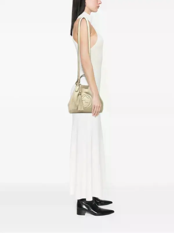 Gucci Small Leather Soho Satchel - Brown