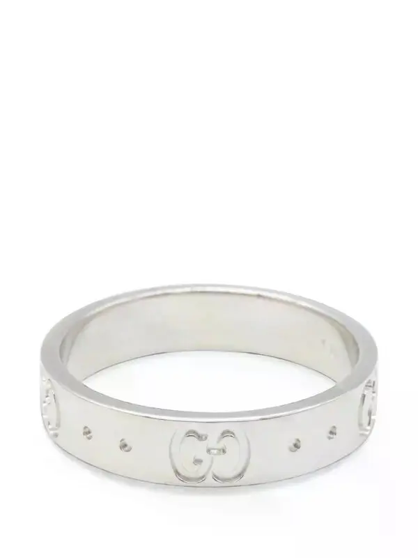 Gucci 2010s Icon Gg Ring - Silver