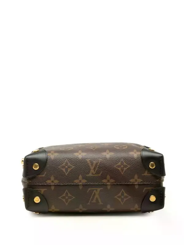 LOUIS VUITTON Monogram Petite Malle Souple Satchel - Brown