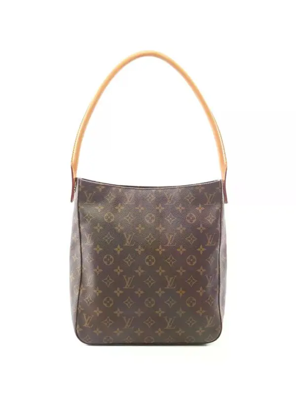 LOUIS VUITTON Monogram Canvas Looping Gm Tote Bag - Brown