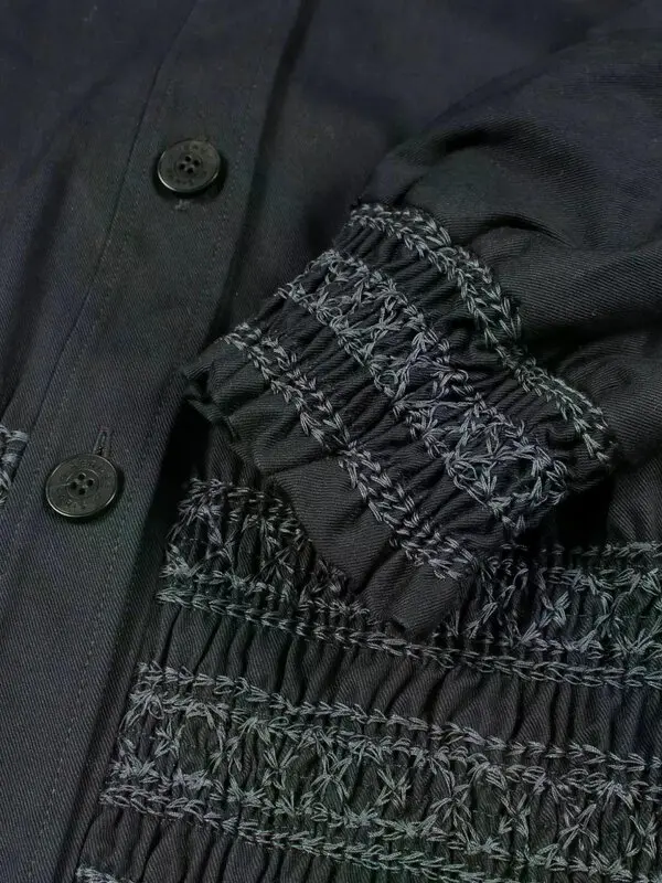 Hermès Embroidered Smocked Jacket