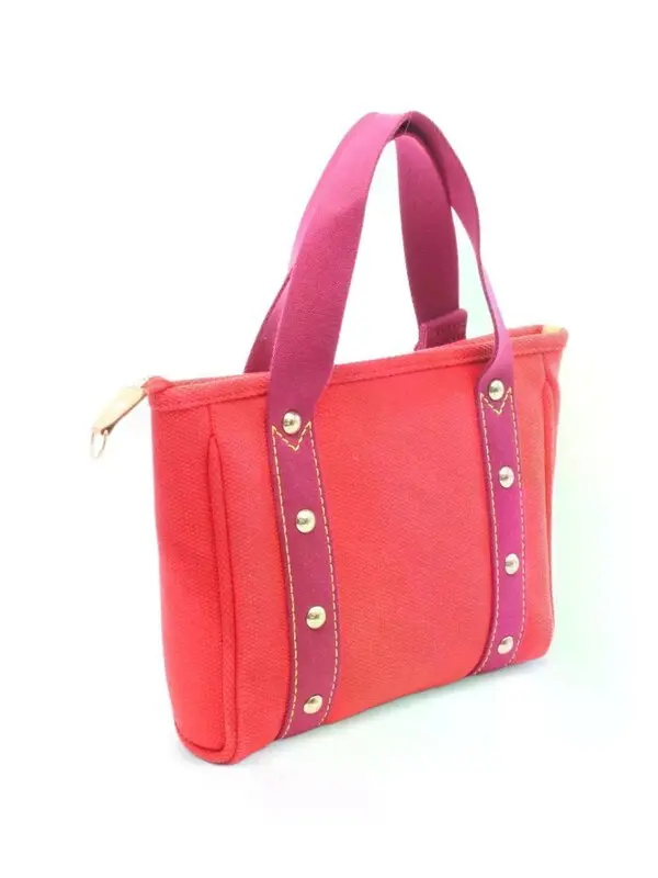 LOUIS VUITTON 2005 Pm Antigua Cabas Tote Bag - Red