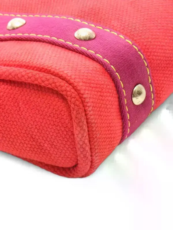 LOUIS VUITTON 2005 Pm Antigua Cabas Tote Bag - Red
