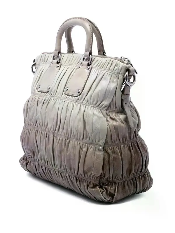 Prada 2000-2026 Nappa Gaufre Ombre Satchel
